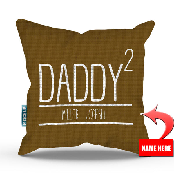 Daddy Raised Personalized Throw Pillow Cover - 18" X 18” - Mostly Pillows